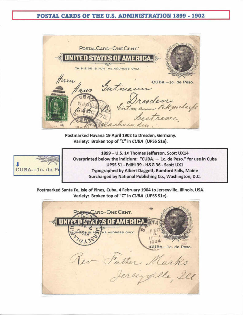 Descubriendo CubaFil´2023. Las tarjetas enteros postales del Cuba 1899 ...