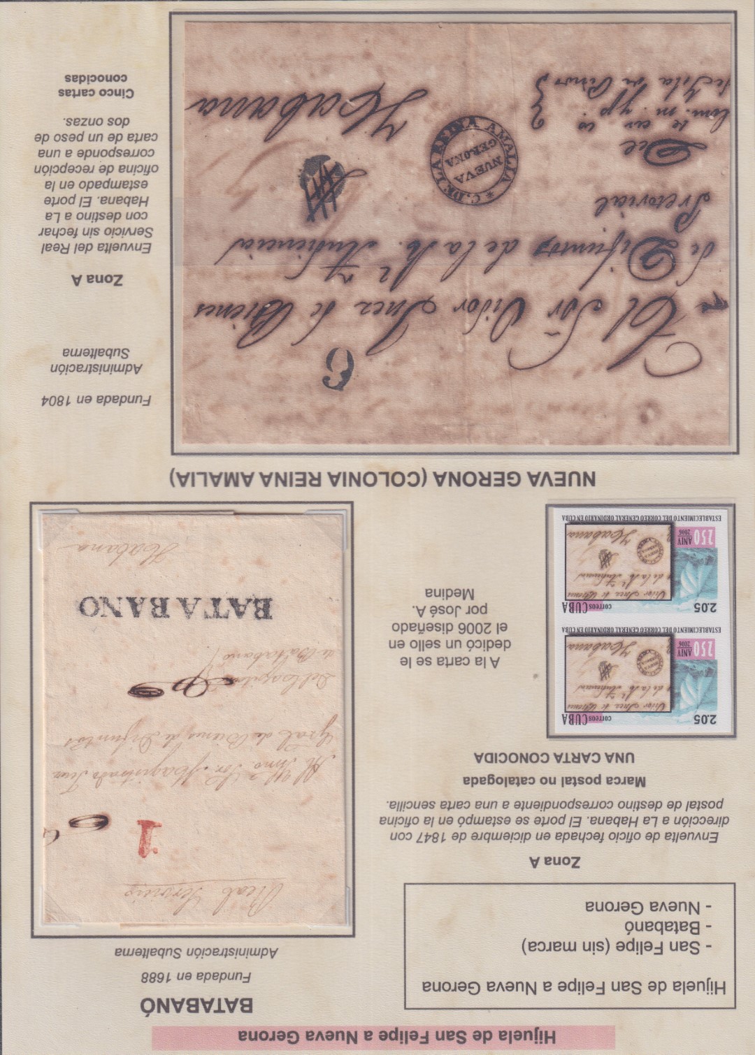 Adolfo Sarrias. Marcas postales lineales de Cuba del periodo isabelino ...